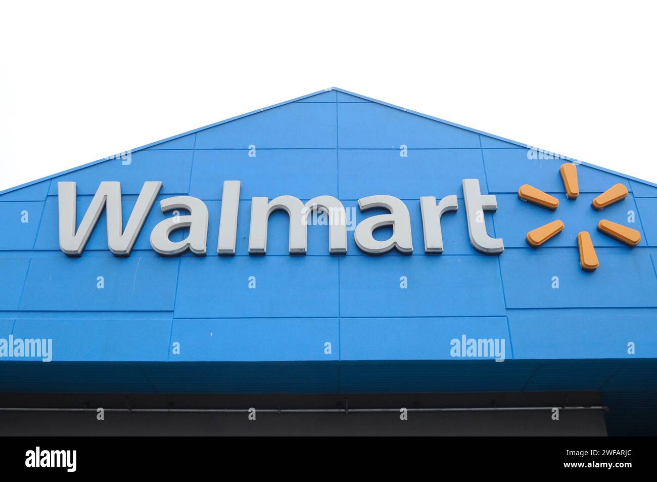 New York, United States. 29th Jan, 2024. The Walmart logo is seen on a ...