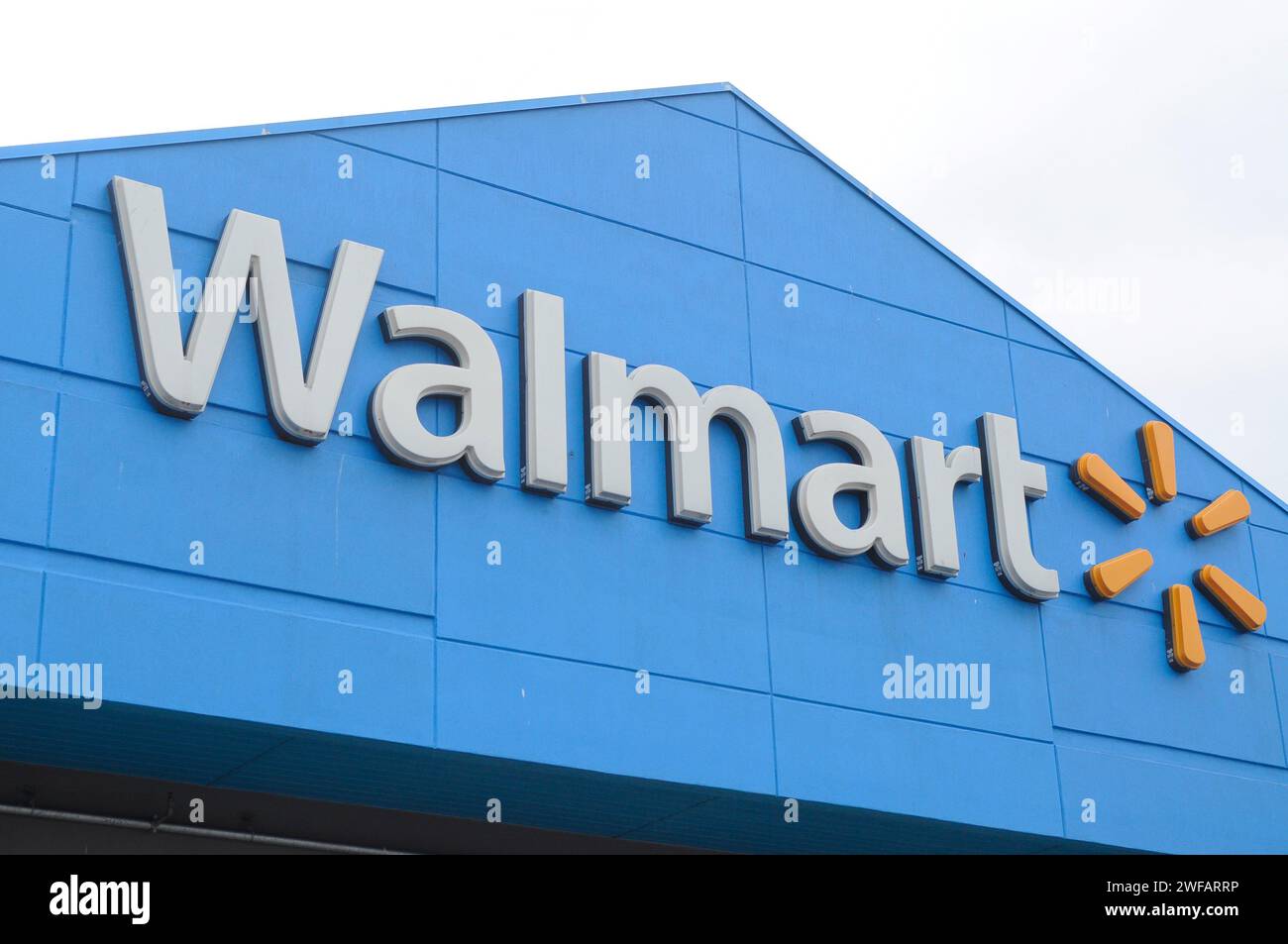 New York, United States. 29th Jan, 2024. The Walmart logo is seen on a ...