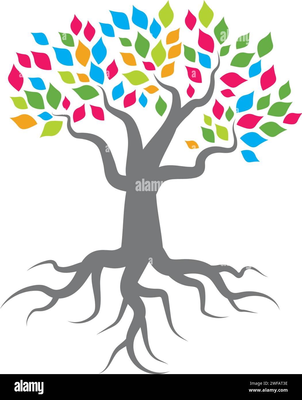 Tree logo vector icon template Stock Vector Image & Art - Alamy