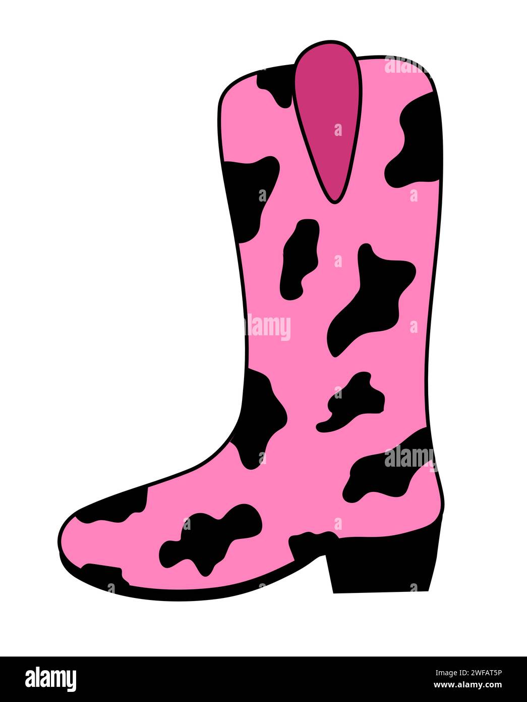 Cow foot print Stock Vector Images - Alamy