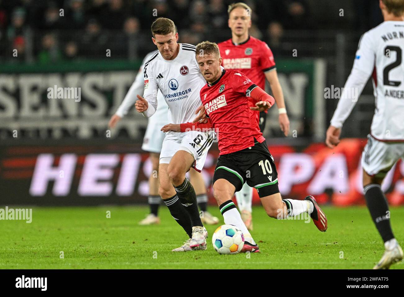 Hannover, Deutschland. 26th Jan, 2024. 2. Bundesliga - Hannover 06 - 1. FC Nürnberg am 26.01. ...
