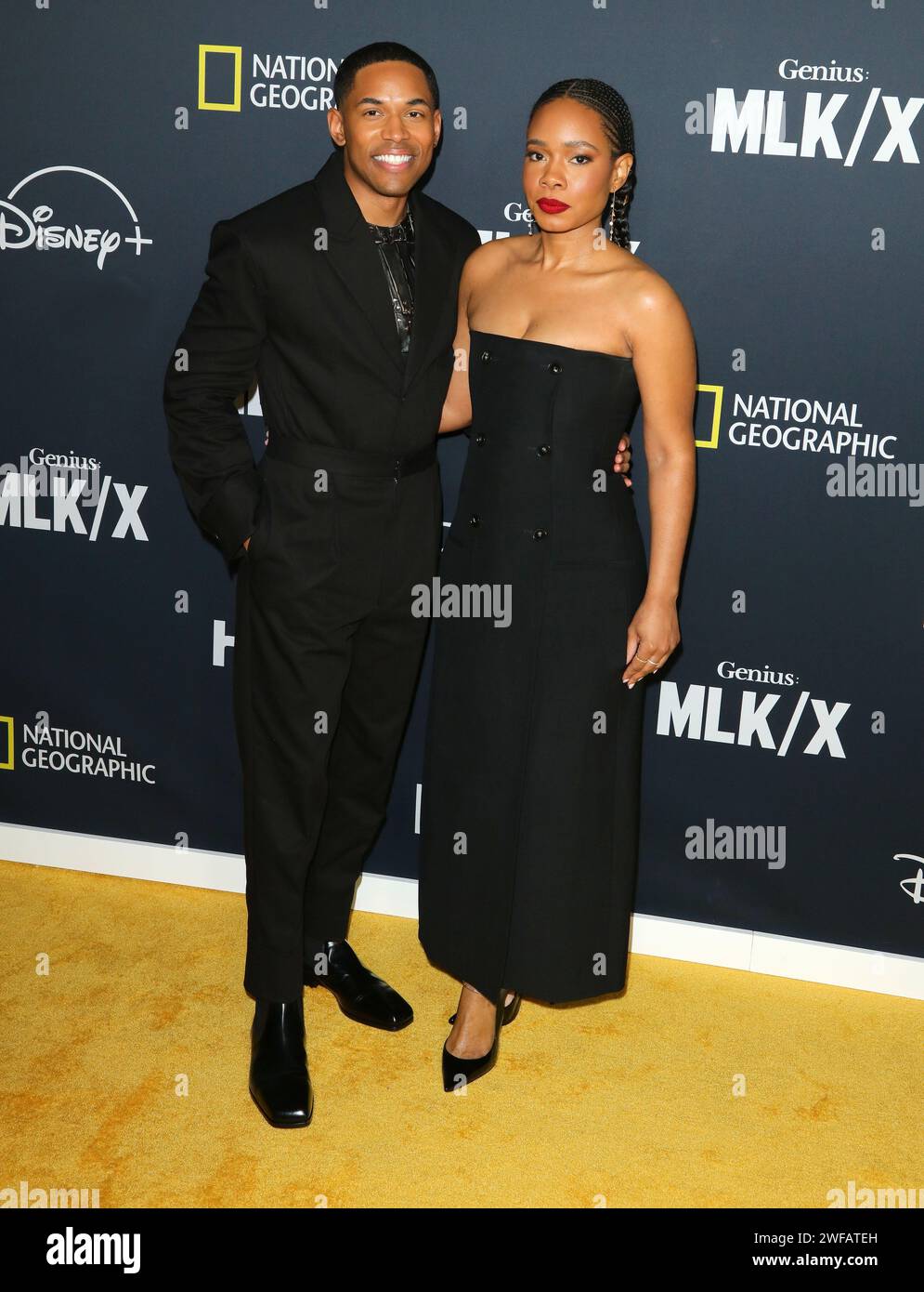 Beverly Hills, USA. 29th Jan, 2024. Kalvin Harrison Jr, Weruche Opia ...