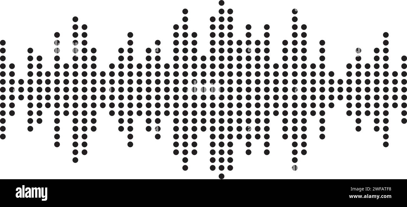 Audio technology, music sound waves vector icon illustration Stock ...