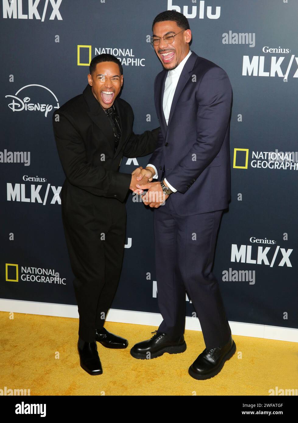 Beverly Hills, USA. 29th Jan, 2024. Kalvin Harrison Jr, Aaron Pierre ...