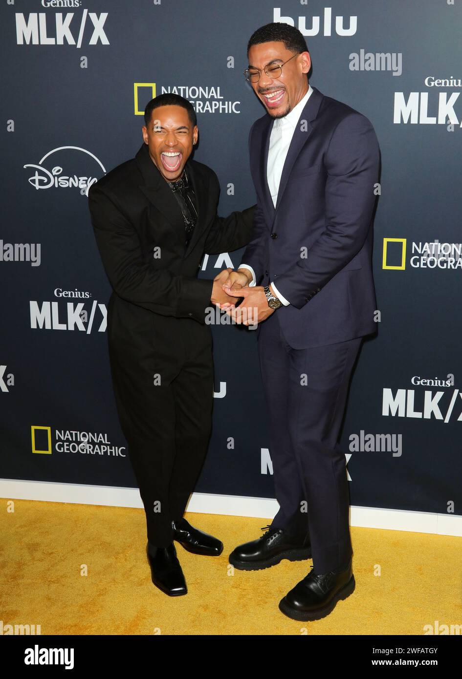 Beverly Hills, USA. 29th Jan, 2024. Kalvin Harrison Jr, Aaron Pierre ...