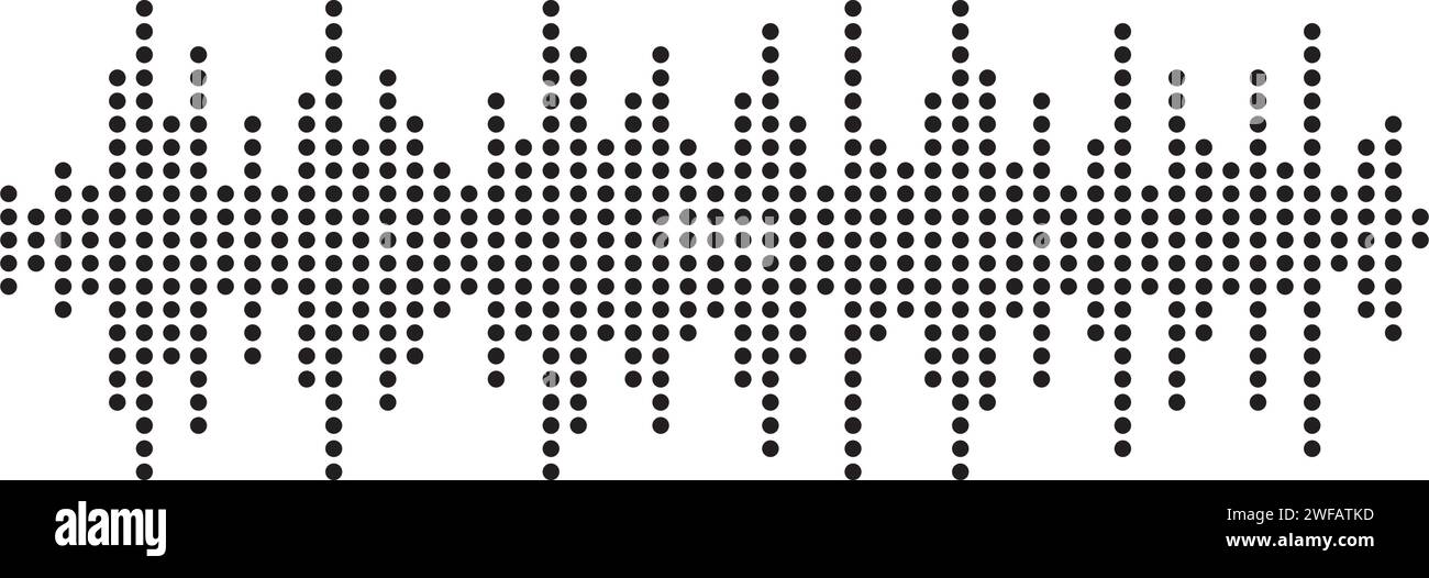 Audio technology, music sound waves vector icon illustration Stock ...