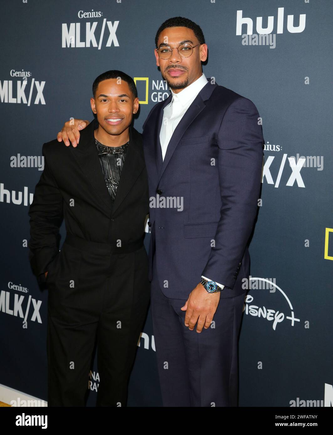 Beverly Hills, USA. 29th Jan, 2024. Kalvin Harrison Jr, Aaron Pierre ...