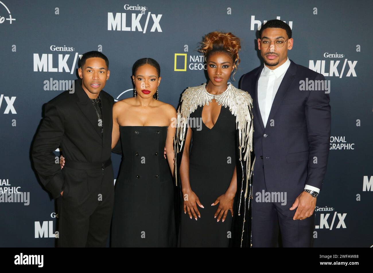 Beverly Hills, USA. 29th Jan, 2024. Kalvin Harrison Jr, Weruche Opia ...