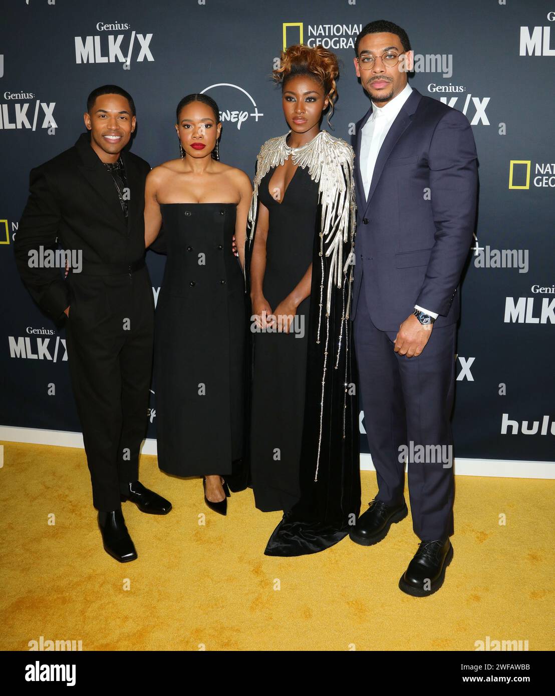 Beverly Hills, USA. 29th Jan, 2024. Kalvin Harrison Jr, Weruche Opia ...