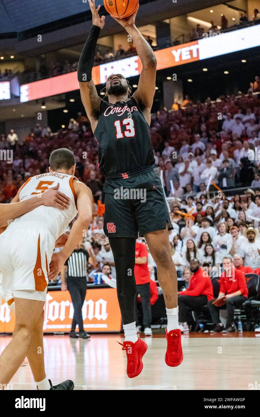 Austin, USA. 29th Jan, 2024. Jan 29, 2024. JÃ Wan Roberts #13 of the #4 ...