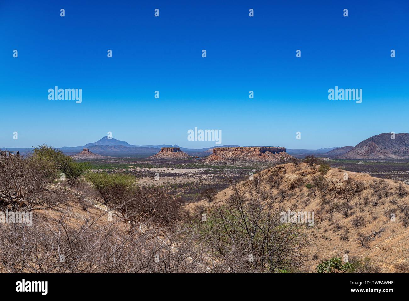 View of the Ugab River and terraces, Namibia Stock Photo - Alamy