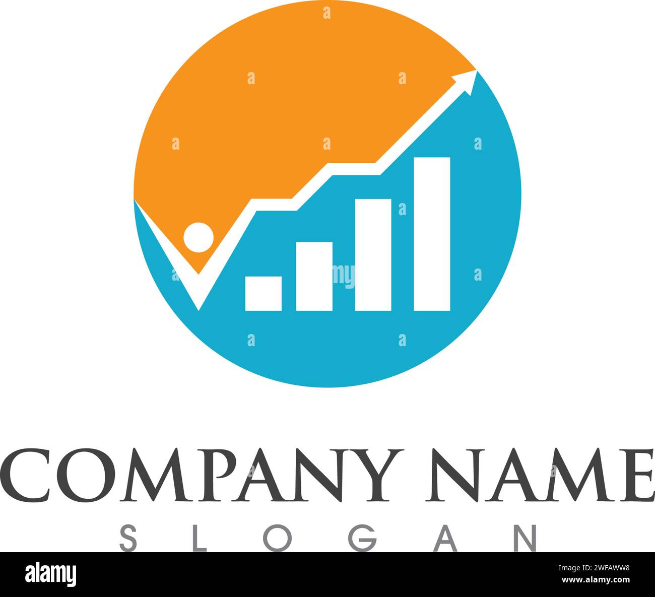 success people with chart ilustration vector template Stock Vector ...