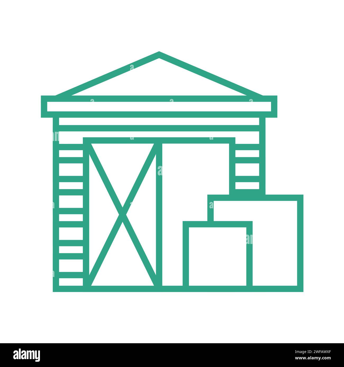 Warehouse building symbol hi-res stock photography and images - Alamy