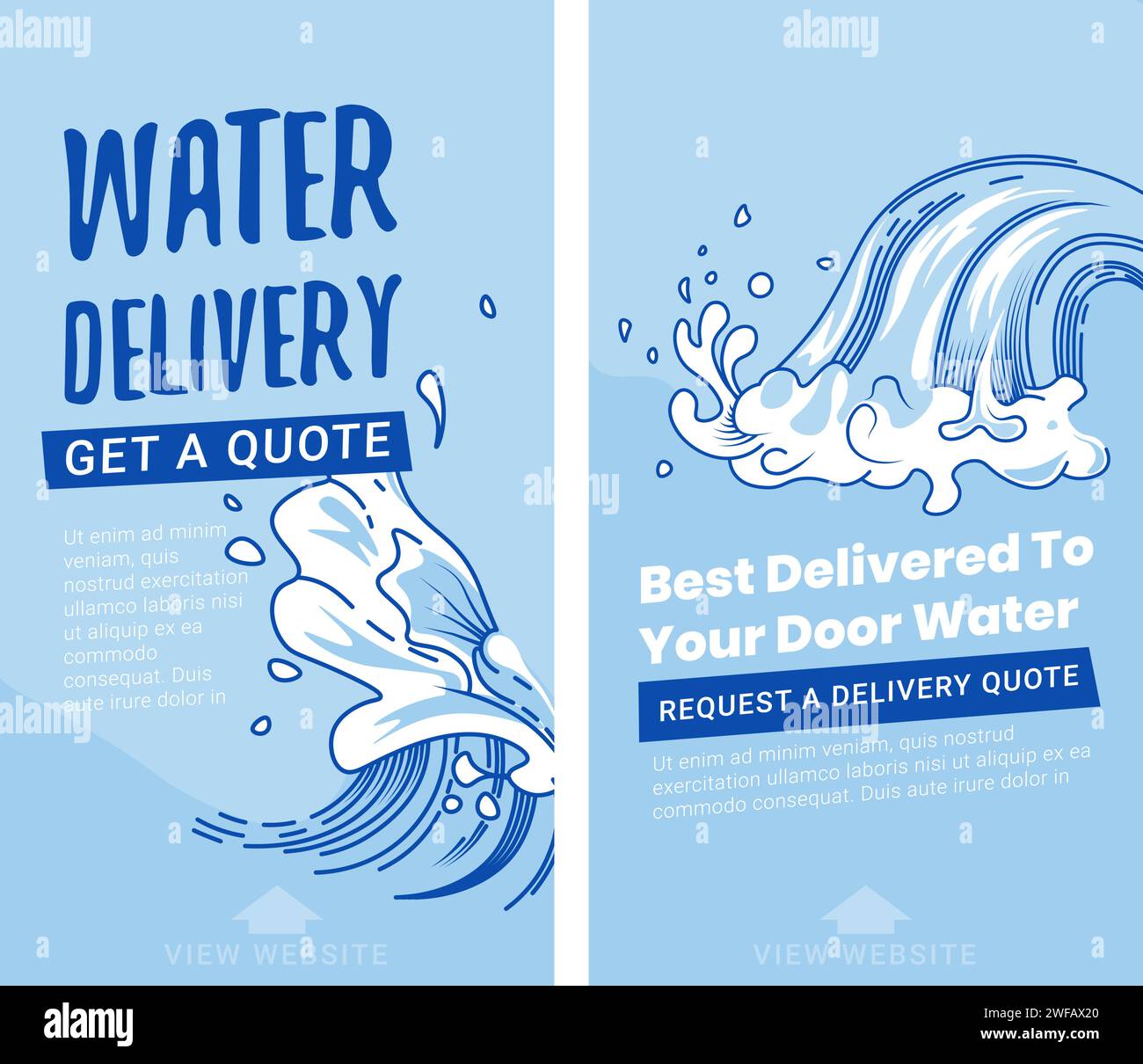 Get offer for home delivery of drinking water Stock Vector Image & Art ...