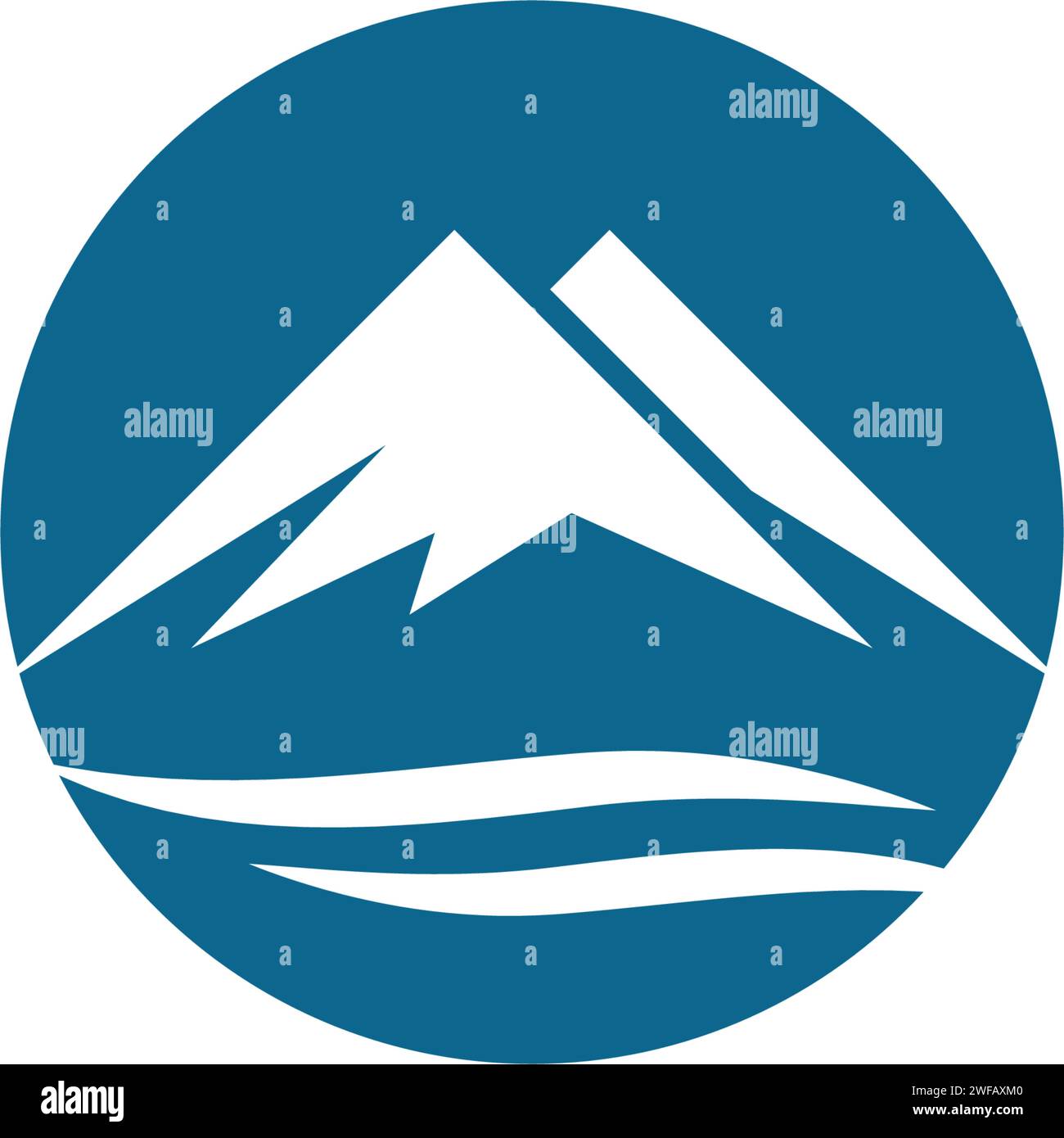 High Mountain icon Logo Business Template Vector Stock Vector Image ...