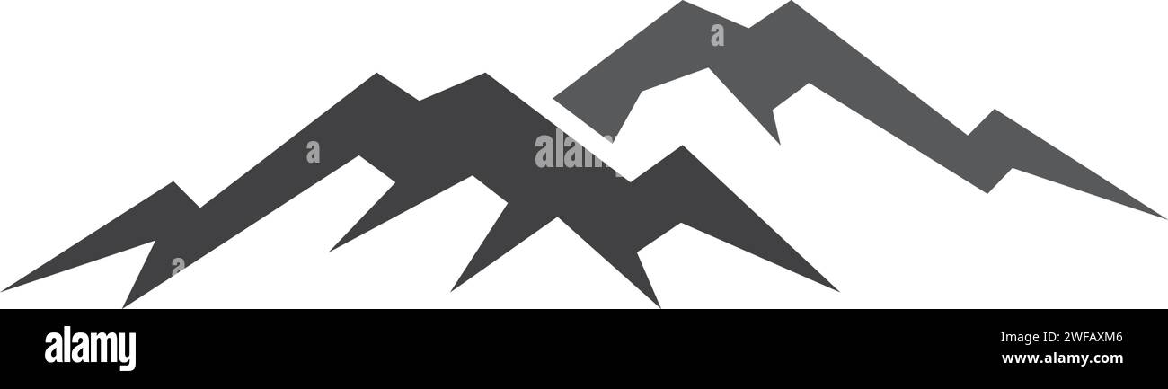 High Mountain icon Logo Business Template Vector Stock Vector Image ...