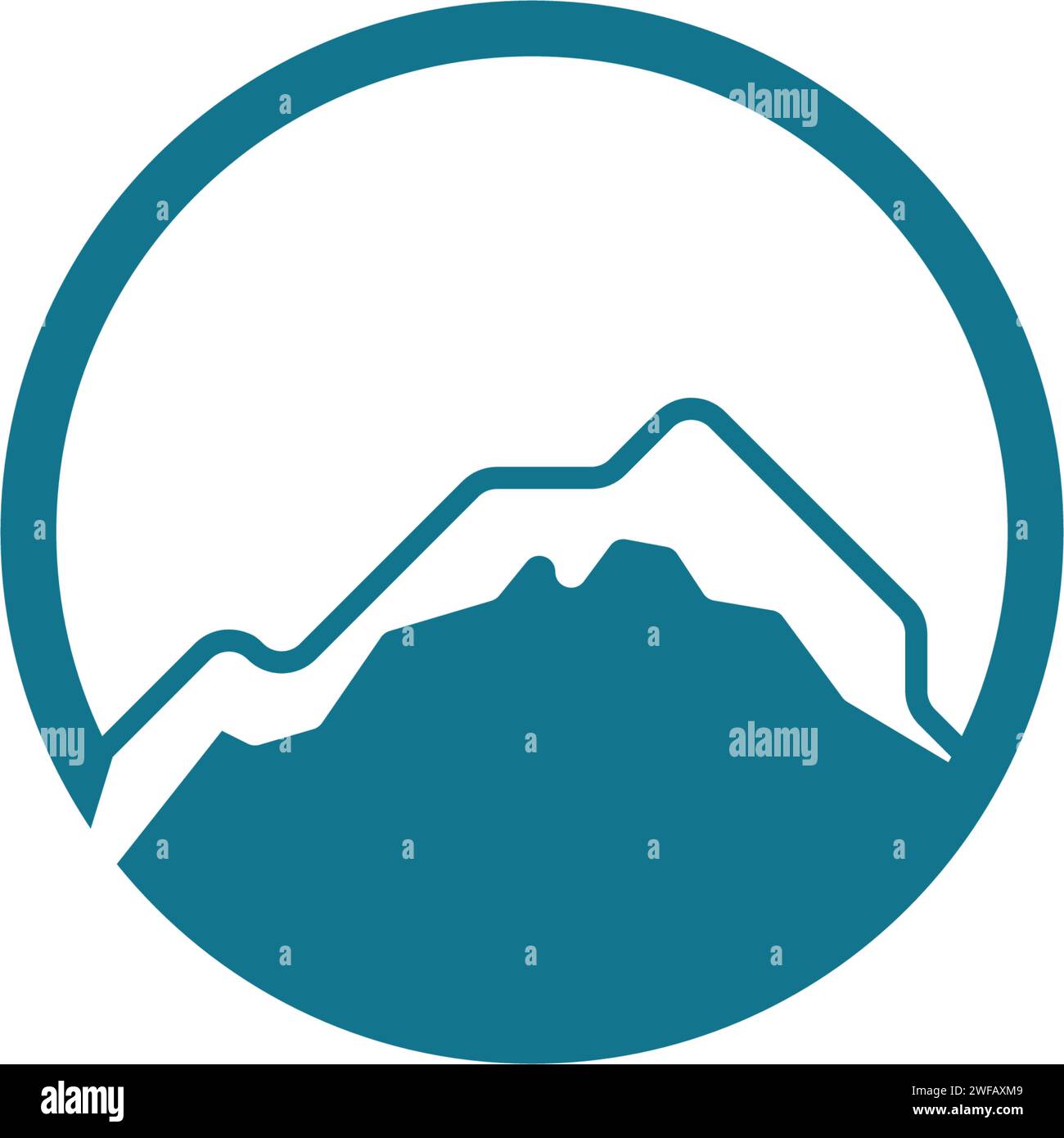 High Mountain icon Logo Business Template Vector Stock Vector Image ...