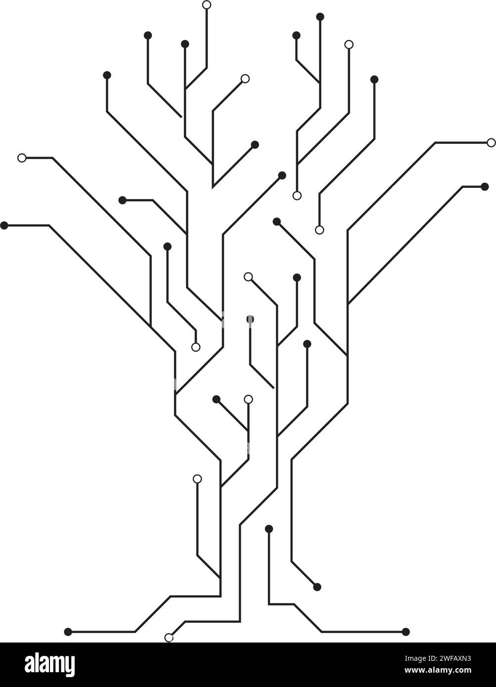 Techno circuit Cut Out Stock Images & Pictures - Alamy