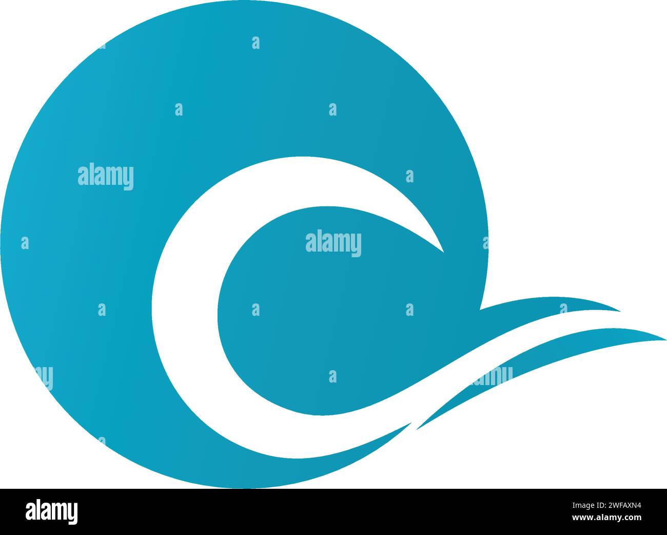 Water Wave symbol and icon Logo Template vector Stock Vector Image ...