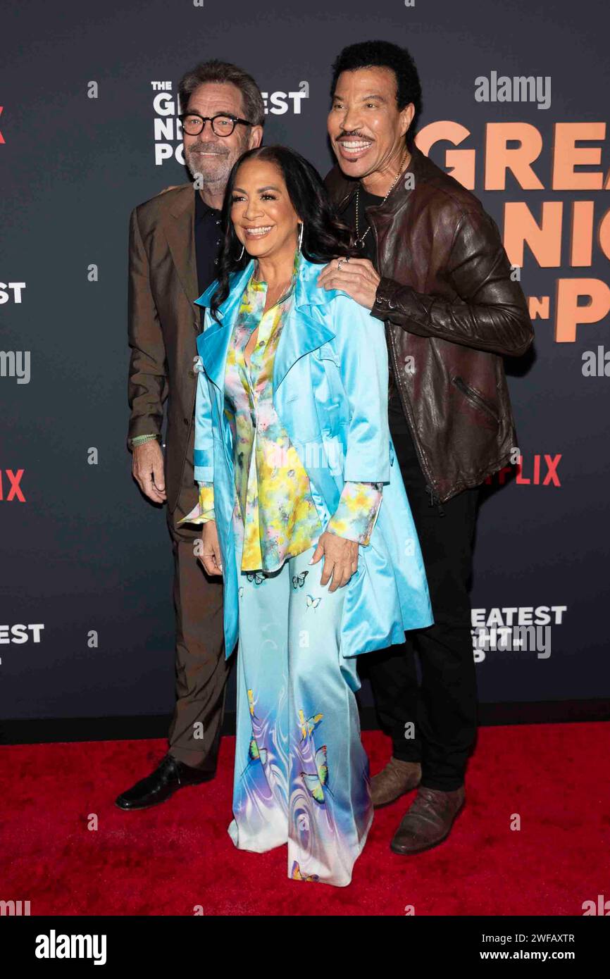 Los Angeles, USA. 29th Jan, 2024. Sheila E., Huey Lewis and Lionel ...