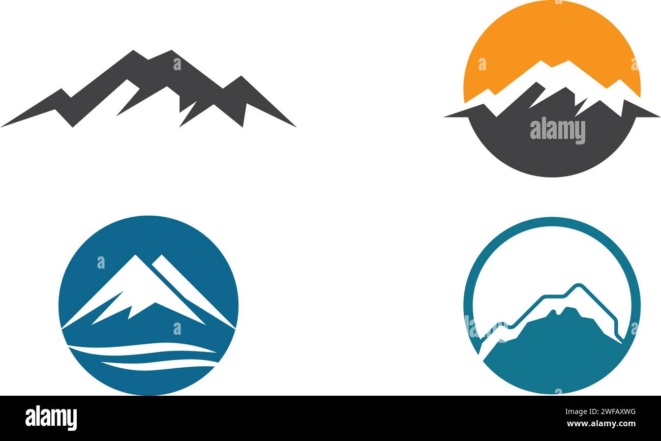 High Mountain icon Logo Business Template Vector Stock Vector Image ...