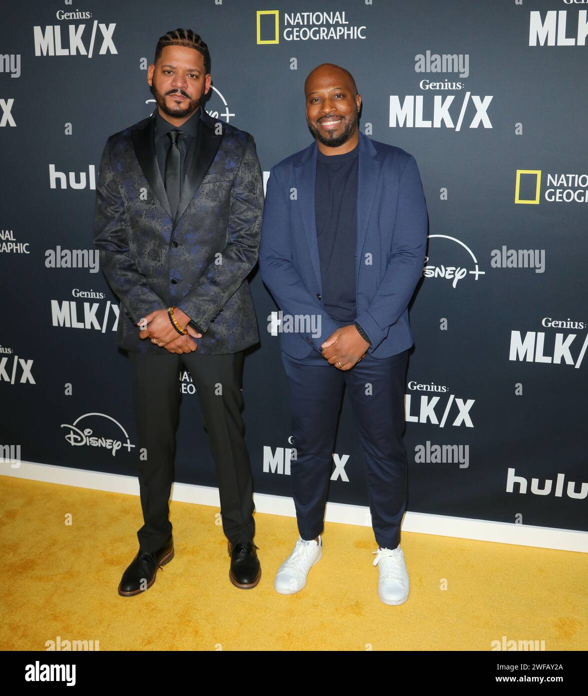 Beverly Hills, USA. 29th Jan, 2024. Raphael Jackson jr, Damione Macedon arrives at The red ...