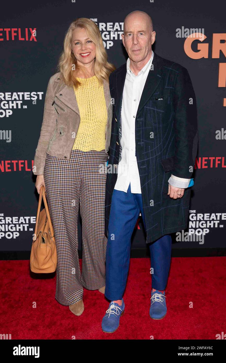 Los Angeles, USA. 29th Jan, 2024. Chelsea Hadley and David Briskin ...