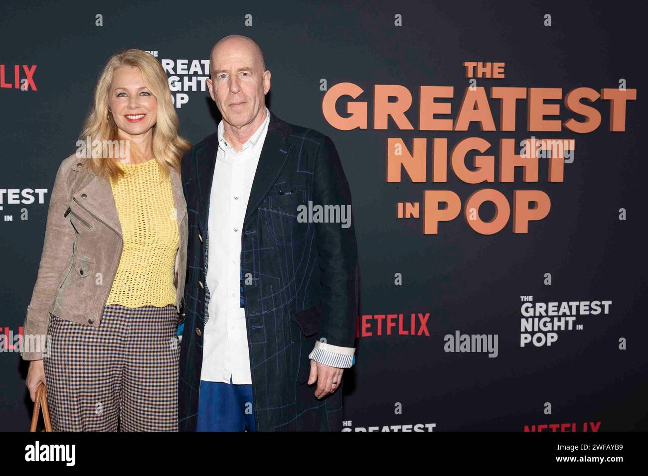 Los Angeles, USA. 29th Jan, 2024. Chelsea Hadley and David Briskin ...
