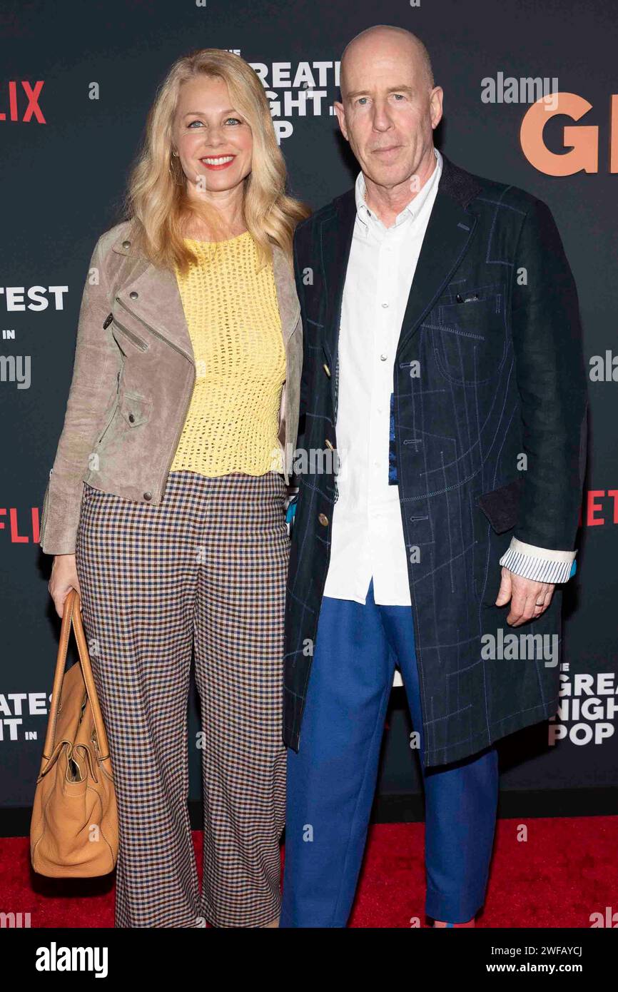 Los Angeles, USA. 29th Jan, 2024. Chelsea Hadley and David Briskin ...