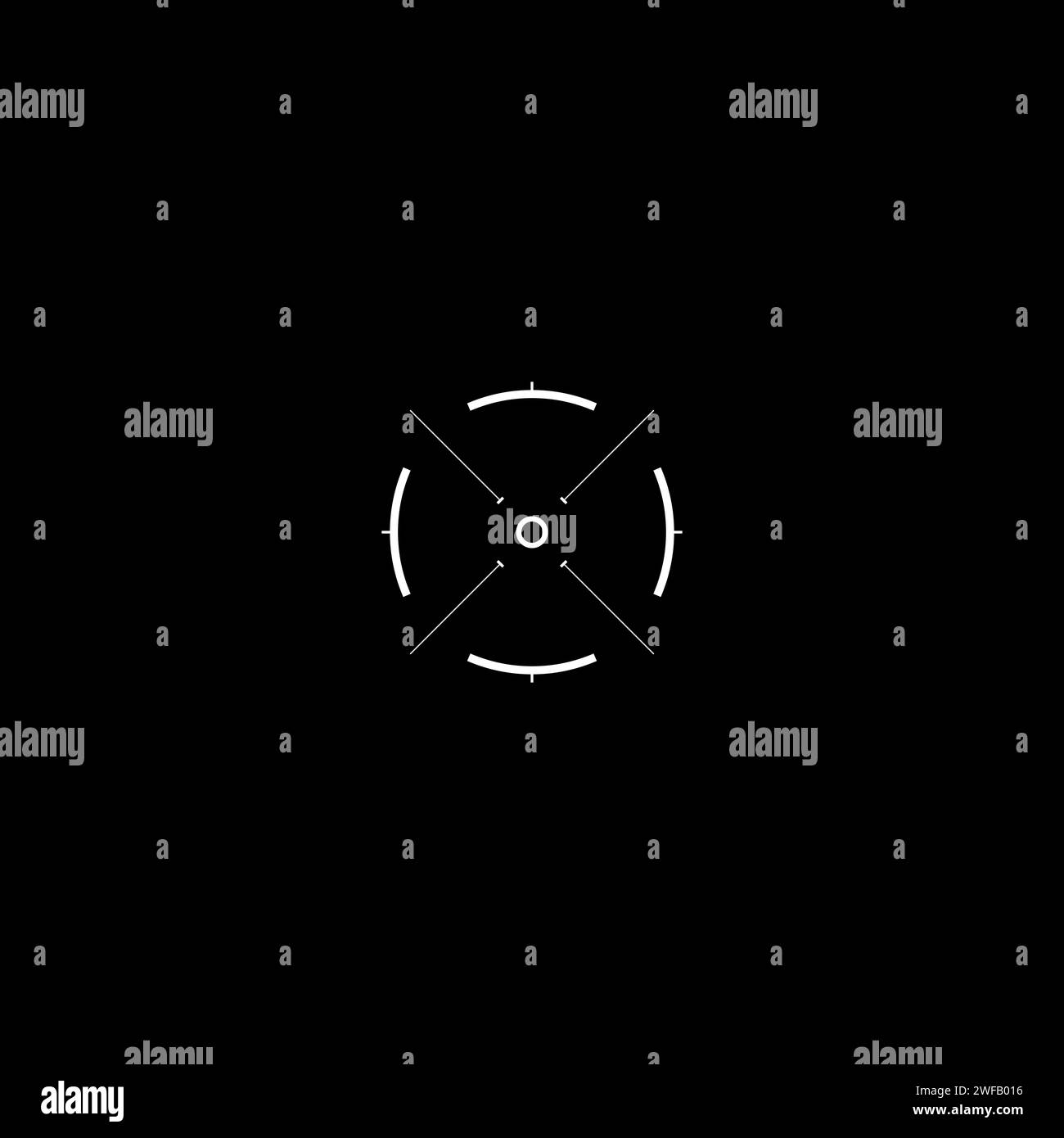 Cyberpunk target, HUD aim, cyber sight Stock Vector Image & Art - Alamy