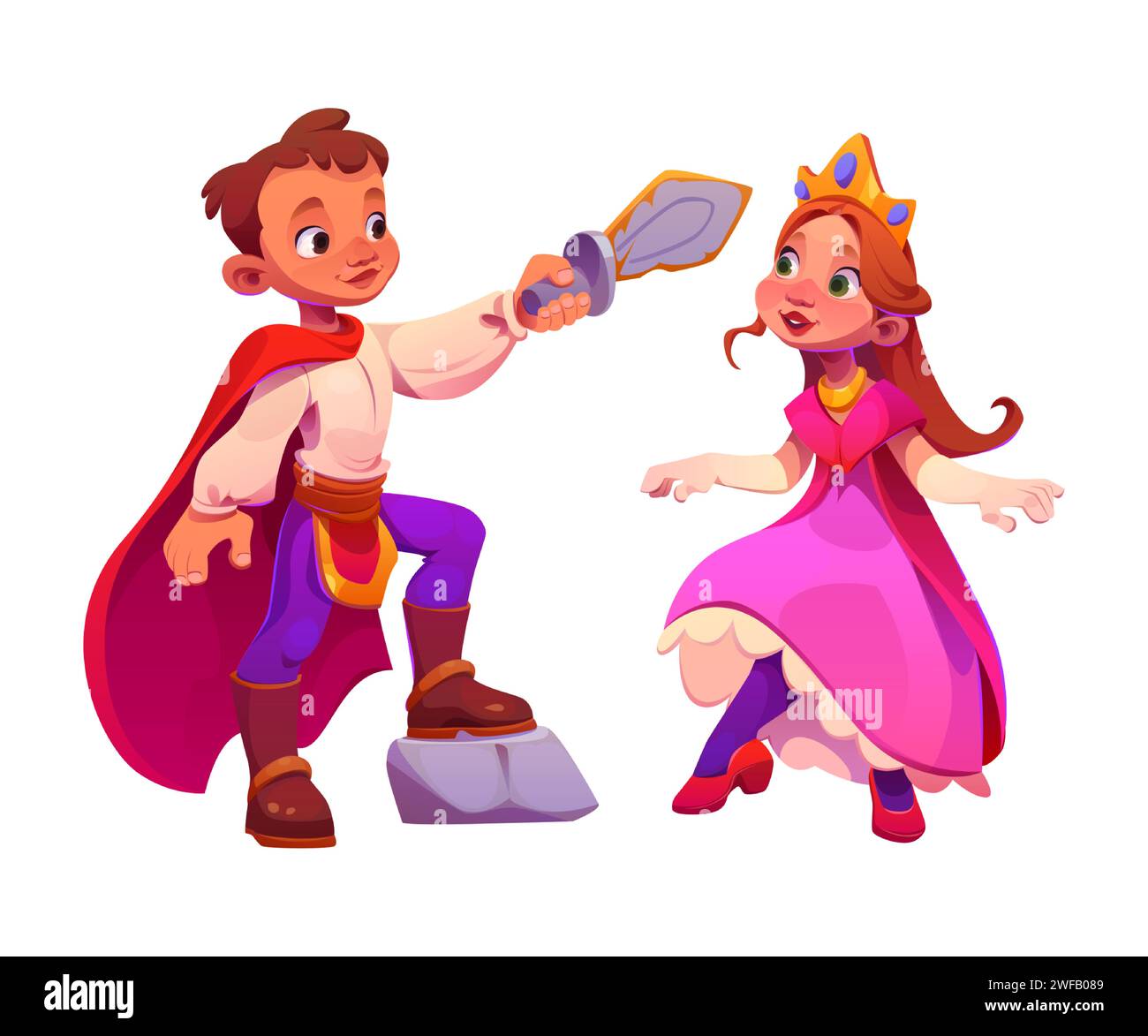 Kids in carnival costume. Cartoon vector cute children dressed in ...