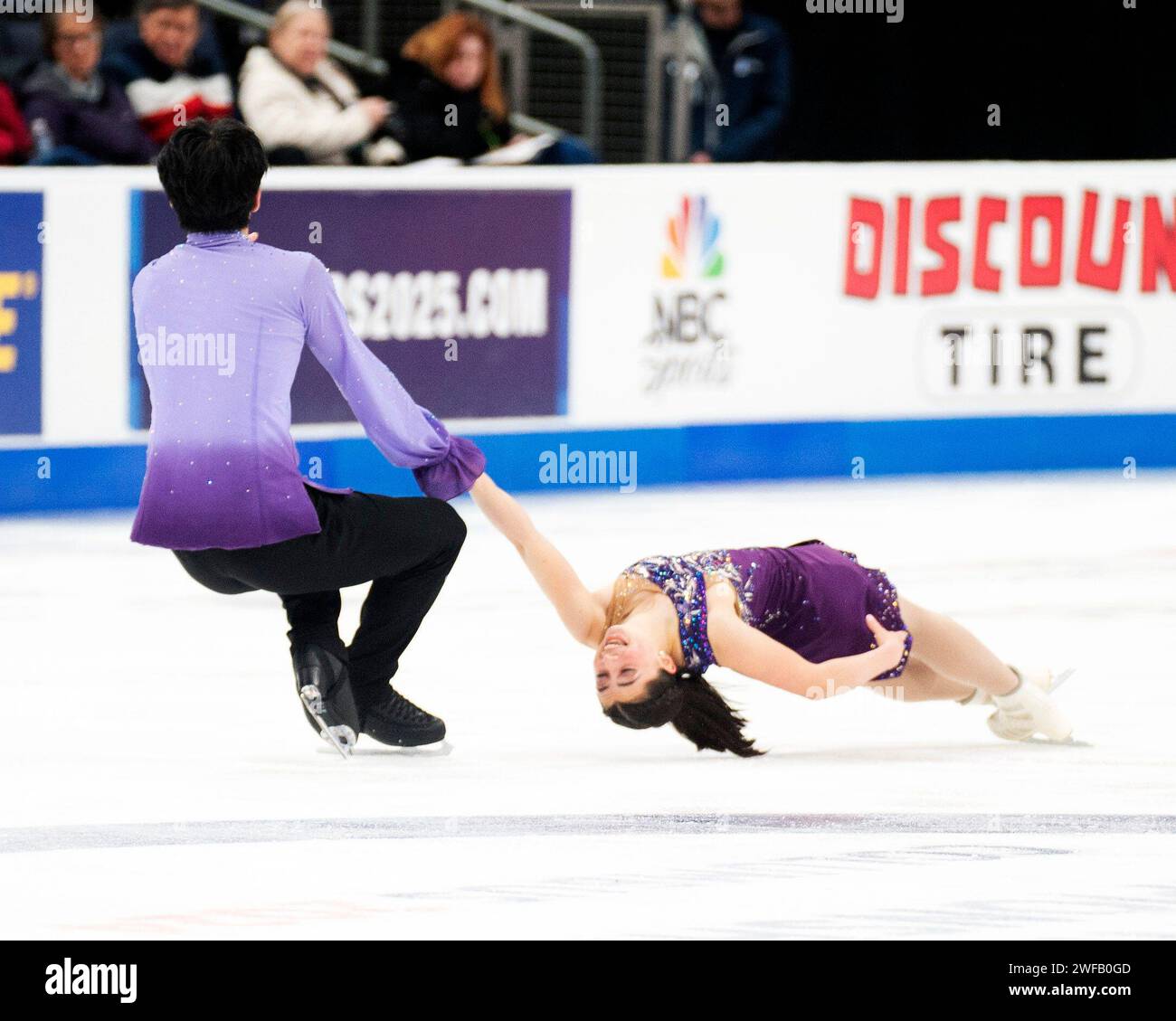 Columbus, Ohio, United States. 23rd January, 2024. Olivia Flores and ...