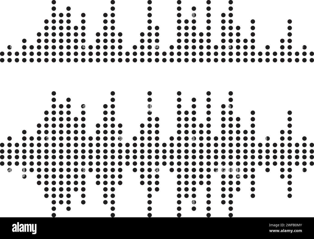 Set sound wave soundwave Stock Vector Images - Alamy