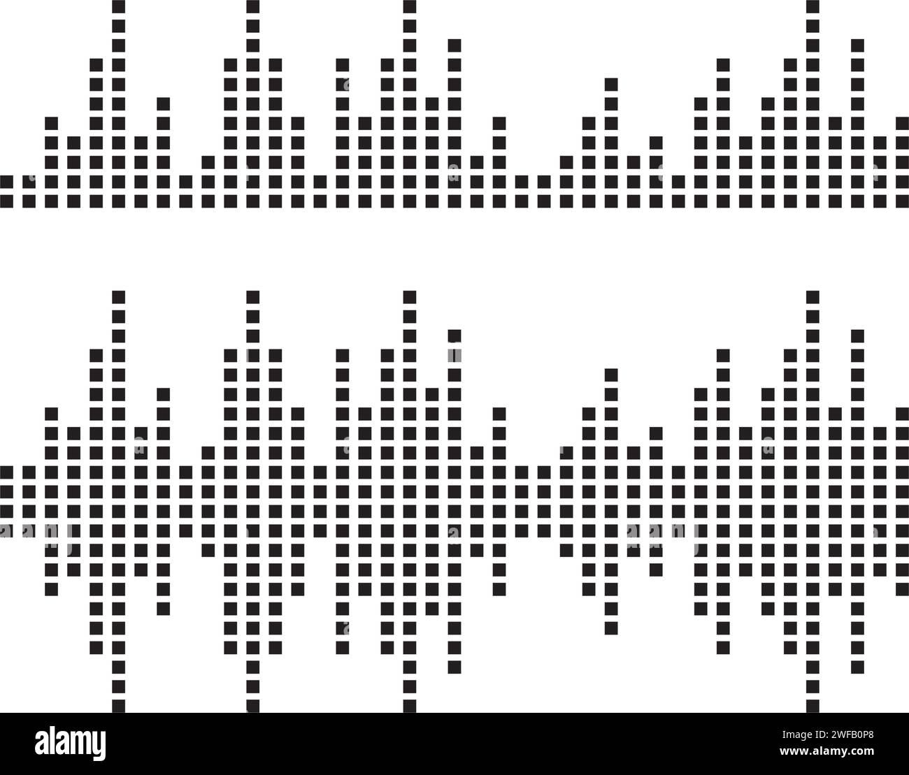 Audio wave soundwave icon Black and White Stock Photos & Images - Alamy