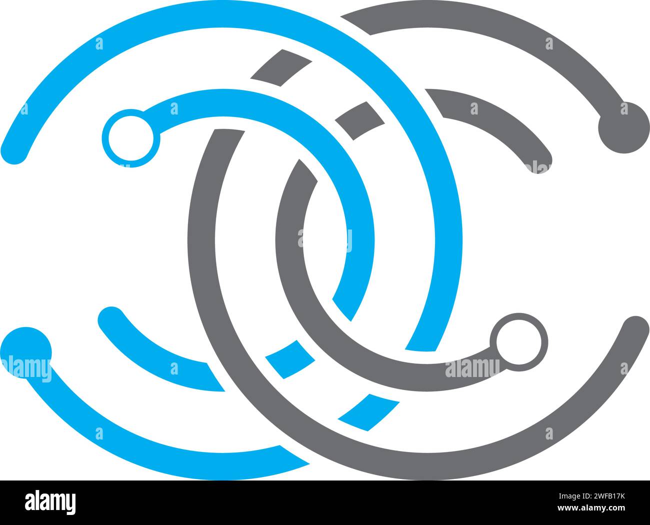 High tech digital circuit Stock Vector Images - Alamy