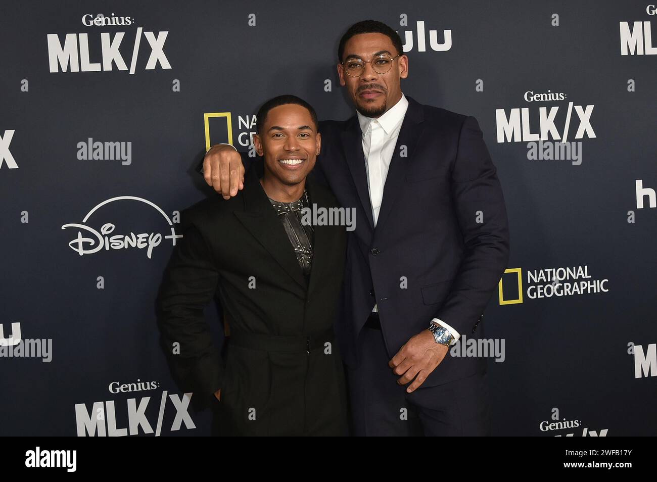 Kelvin Harrison Jr., left, and Aaron Pierre arrive at the premiere of ...