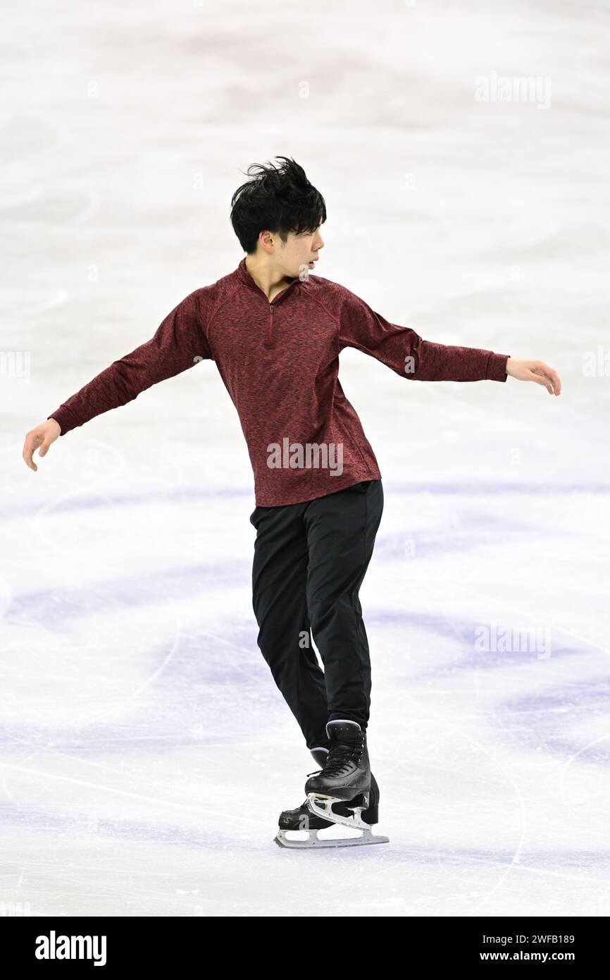 Shanghai, China. 30th January, 2024. Shun SATO (JPN), during Men ...