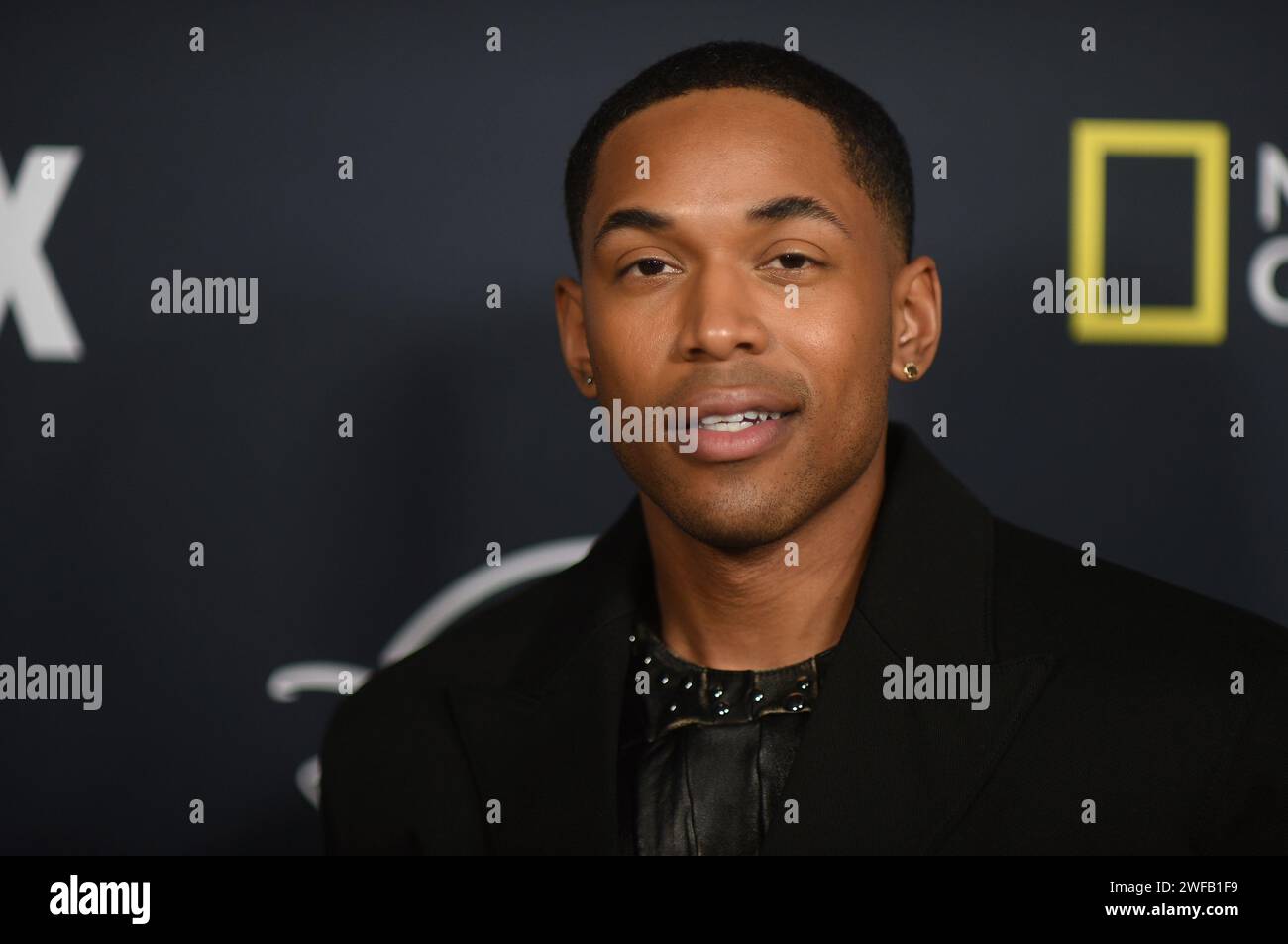 Kelvin Harrison Jr. arrives at the premiere of "Genius: MLK/X" on ...