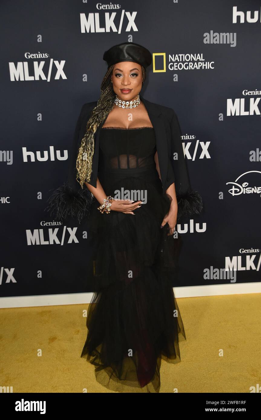 Crystle Roberson-Dorsey arrives at the premiere of "Genius: MLK/X" on ...