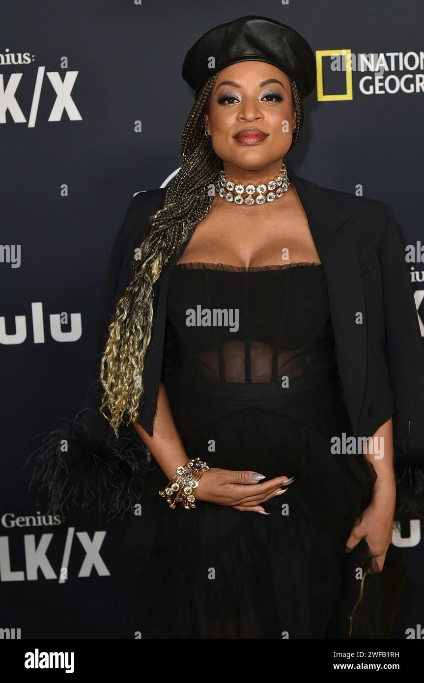 Crystle Roberson-Dorsey arrives at the premiere of "Genius: MLK/X" on ...