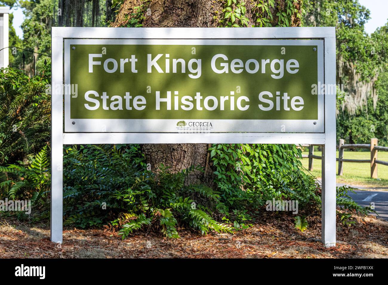 Entrance to Fort King George State Historic Site in Darien, Georgia ...
