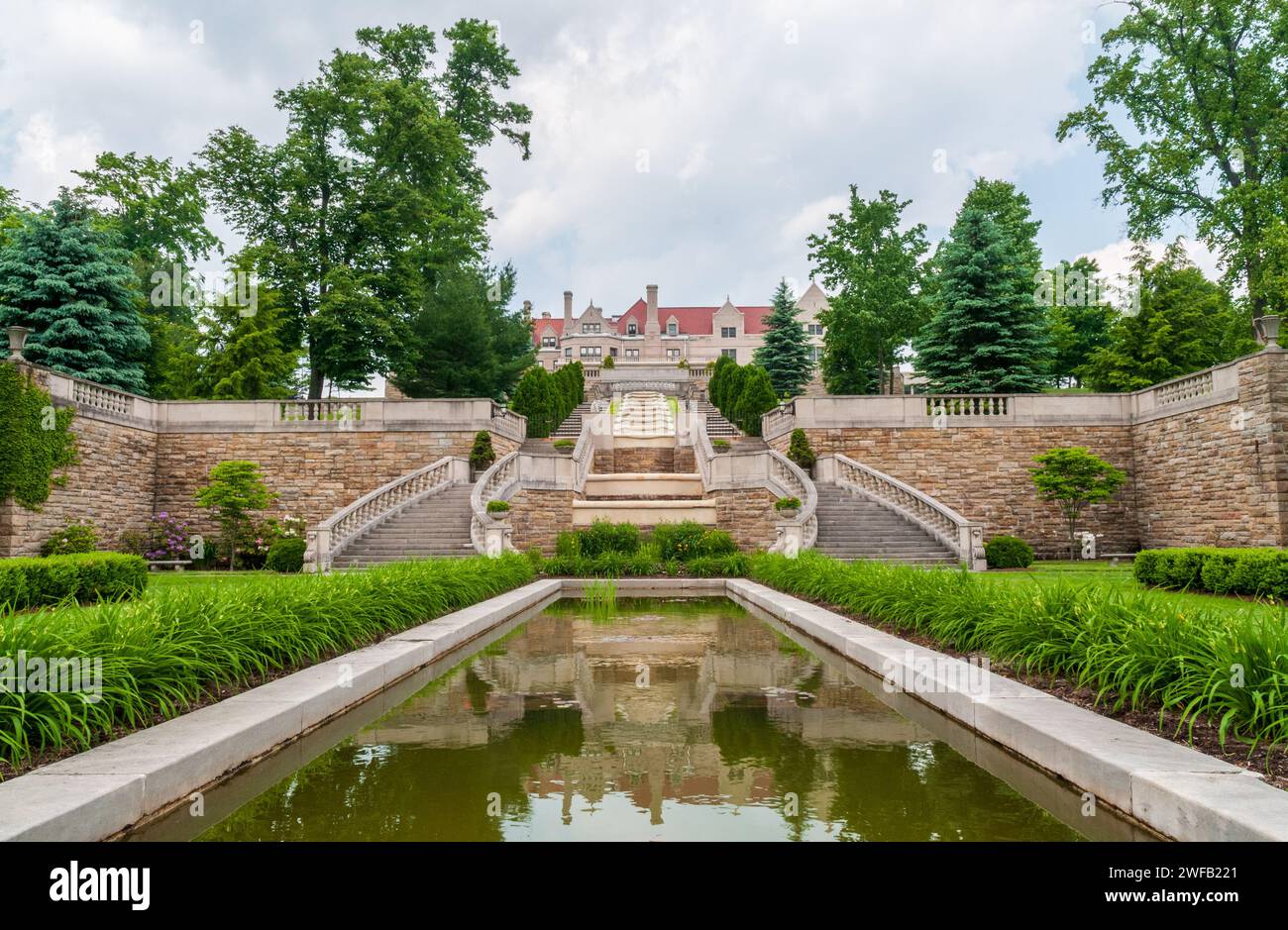 The Sunken Gardens Of Mount Assisi Stock Photo - Alamy