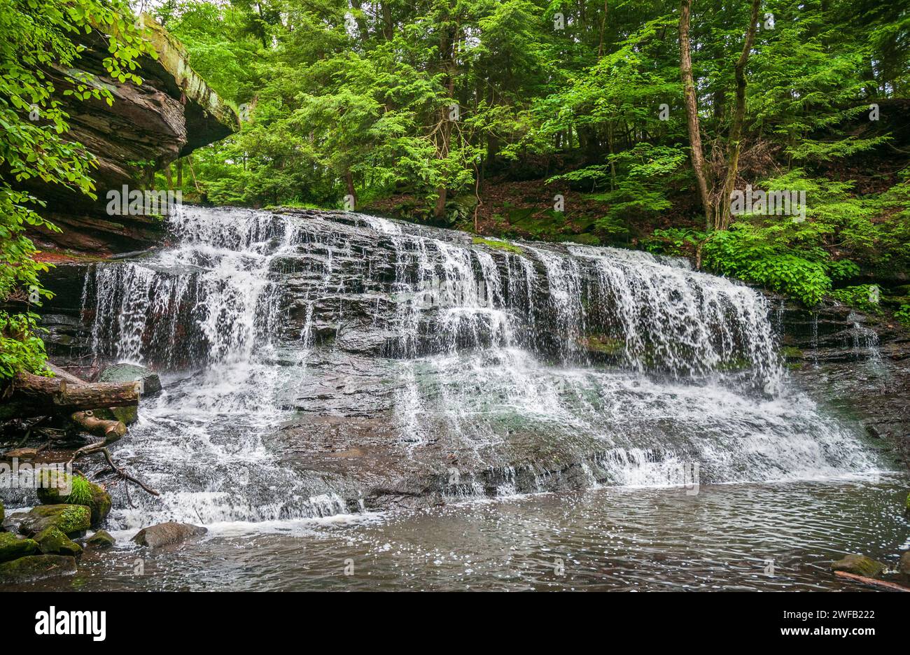 The Springfield Falls in Mercer County, PA, USA Stock Photo - Alamy