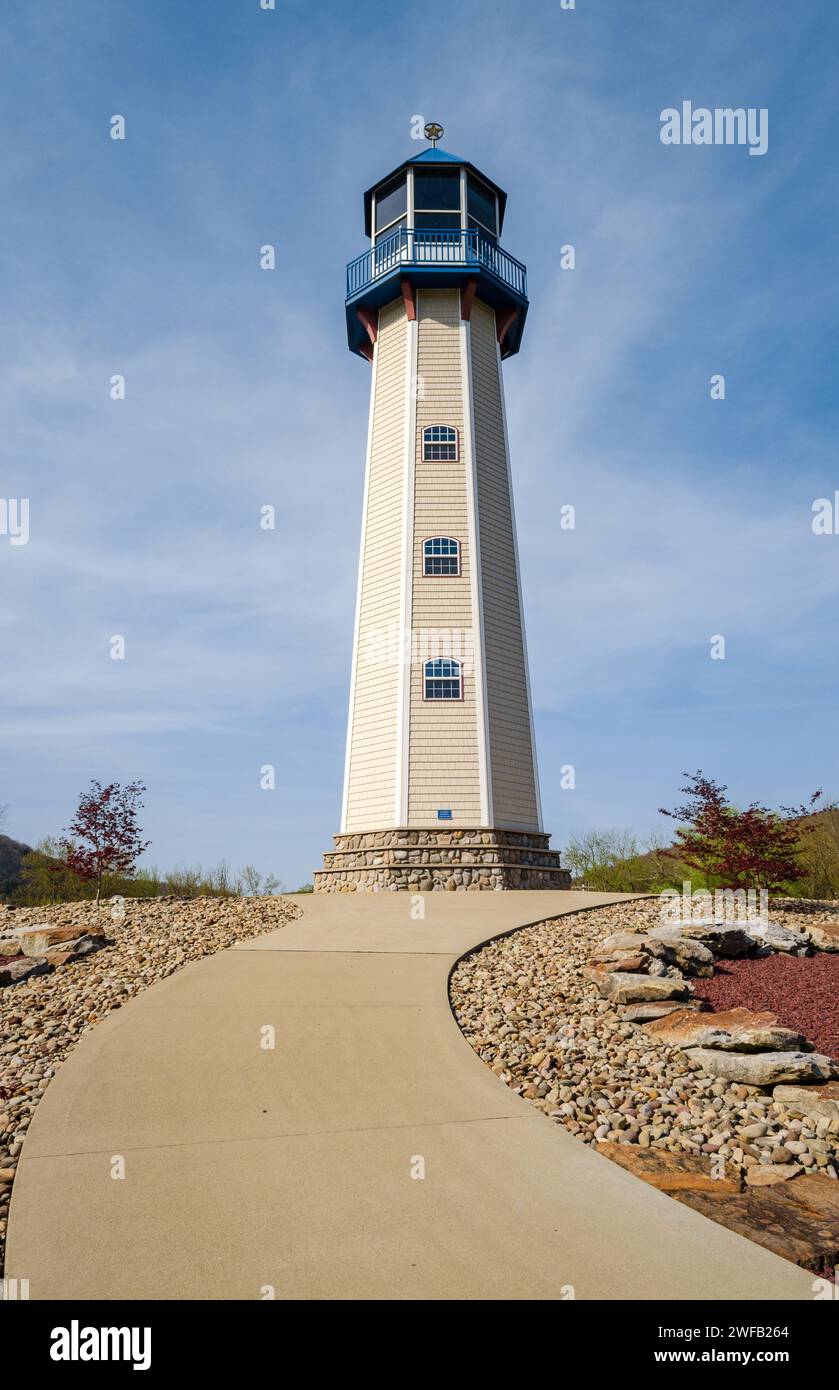 The Sherman Memorial Lighthouse, located at 5 Lighthouse Island ...