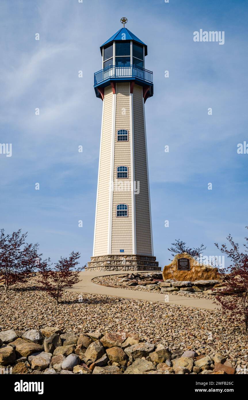 The Sherman Memorial Lighthouse, located at 5 Lighthouse Island ...