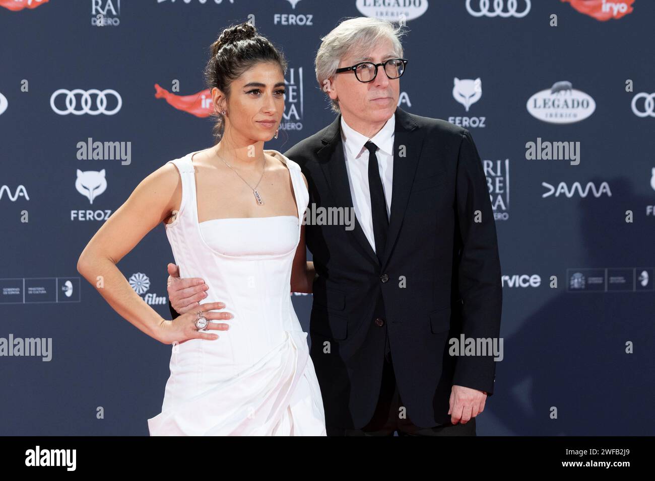 Madrid, Spain. 26th Jan, 2024. Carolina Yuste and David Trueba attend ...