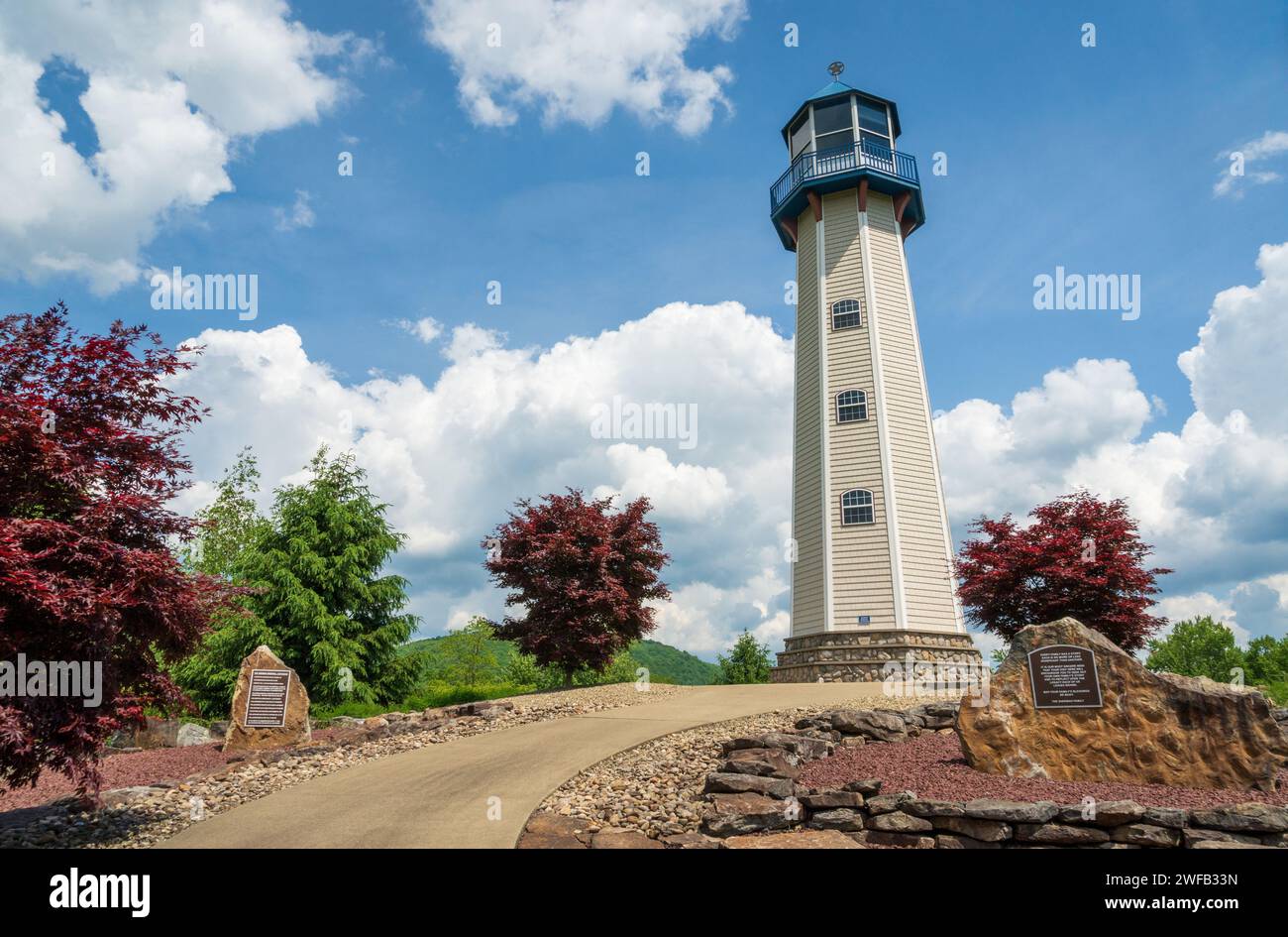 The Sherman Memorial Lighthouse, located at 5 Lighthouse Island ...