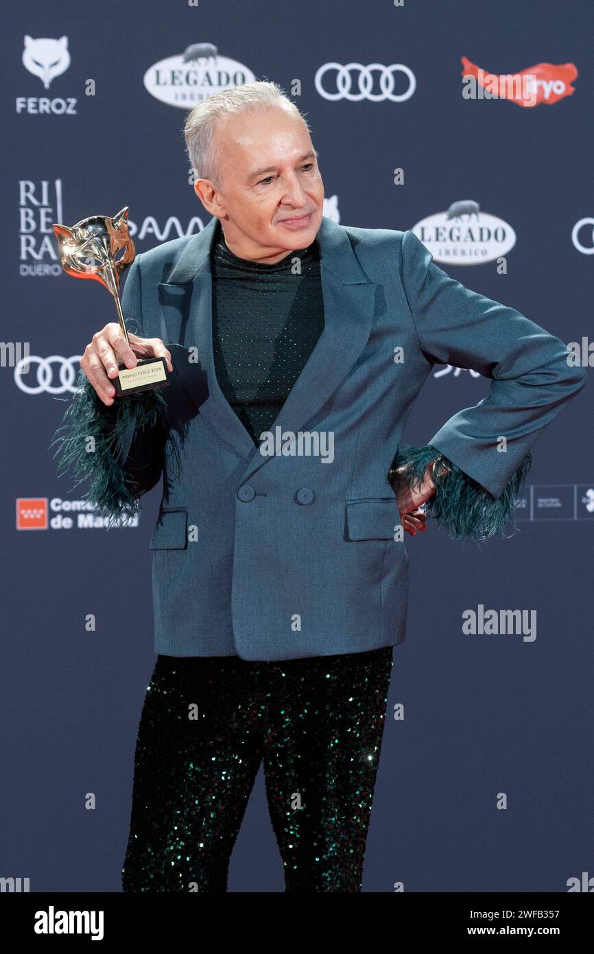 Madrid, Spain. 26th Jan, 2024. Alfonso de Vilallonga winner of the Best ...