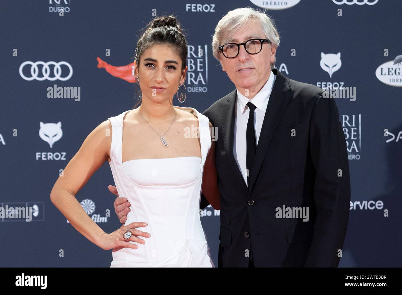 Madrid, Spain. 26th Jan, 2024. Carolina Yuste and David Trueba attend ...