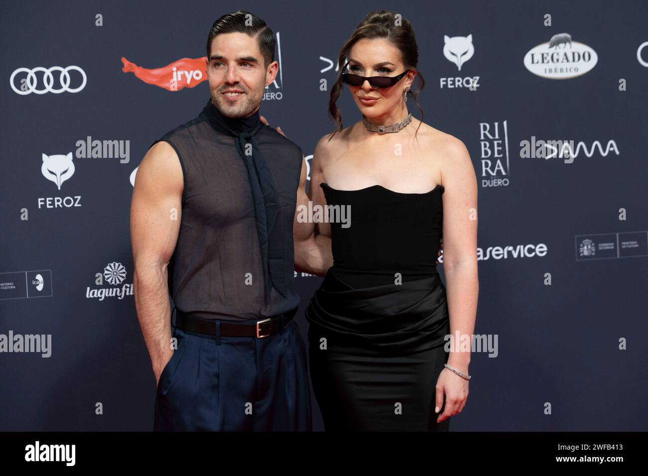 Madrid, Spain. 26th Jan, 2024. Inés Hernand (R) attended the red carpet ...